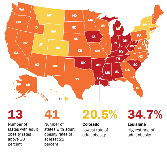 Report: Georgia Ranked 20th Most Obese State – WABE
