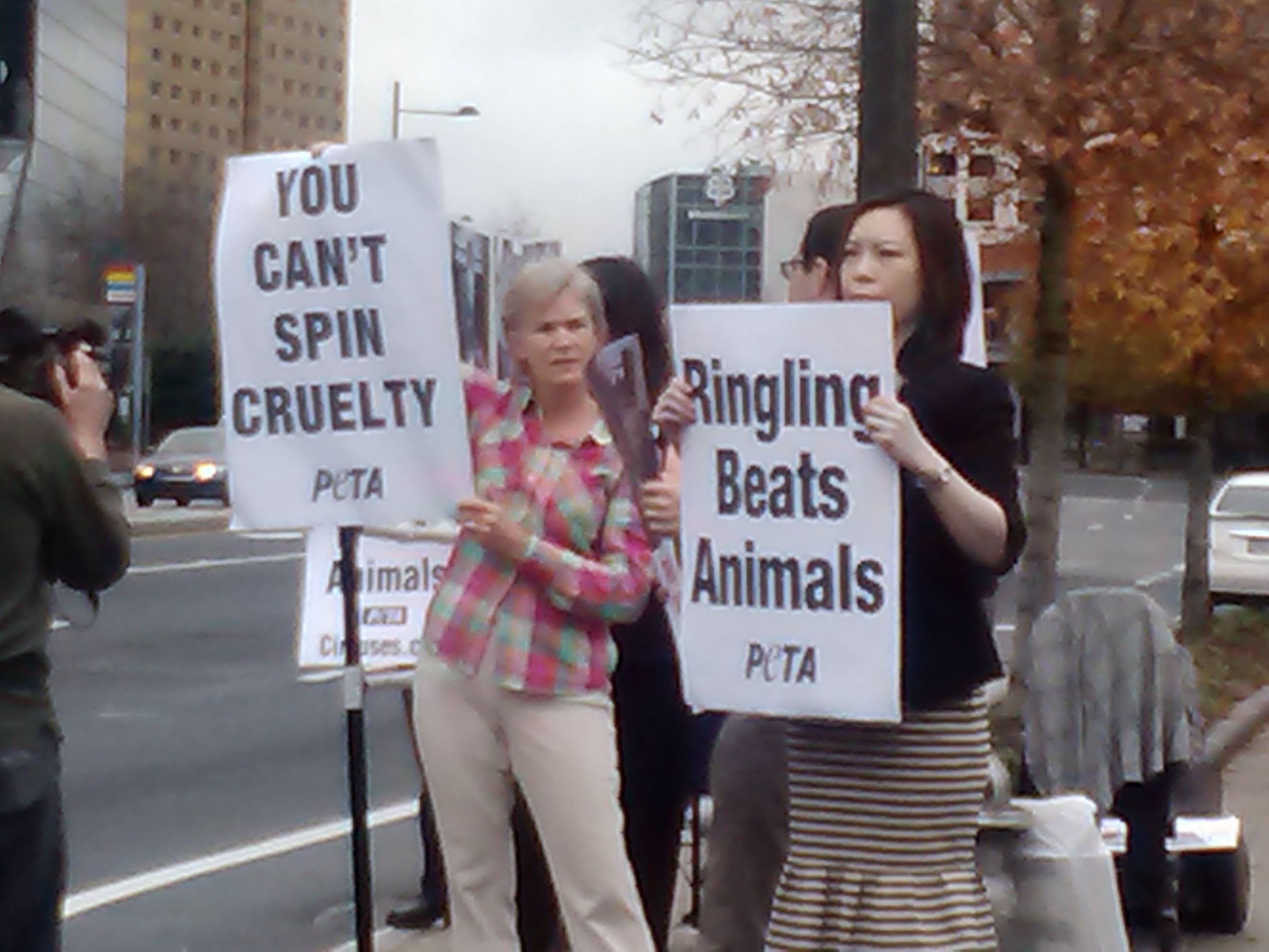 Animal Activists Protest Circus PR Rep – WABE