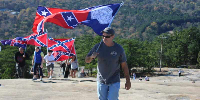 Confederate Supporters Protest MLK Monument On Stone Mountain – WABE
