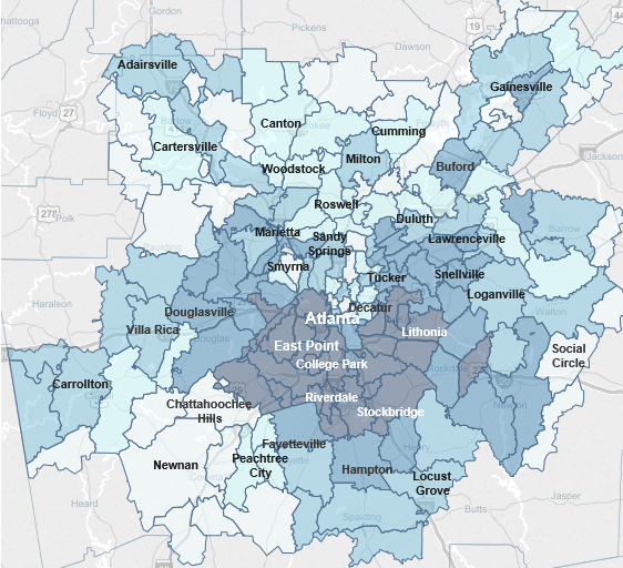 Atlanta Earned Income Tax Credit Recipients Shift South – WABE