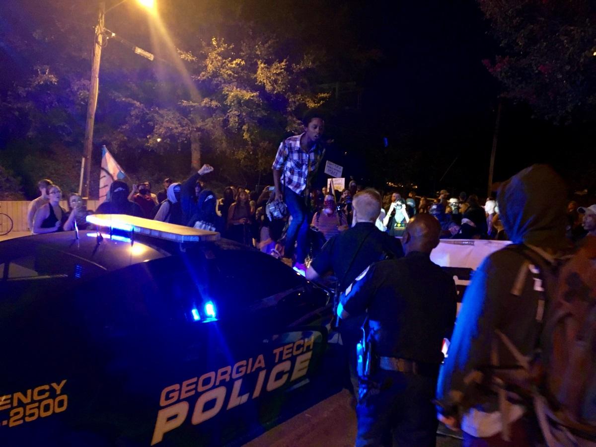 3 Arrested After Protests Break Out At Ga. Tech Vigil – WABE