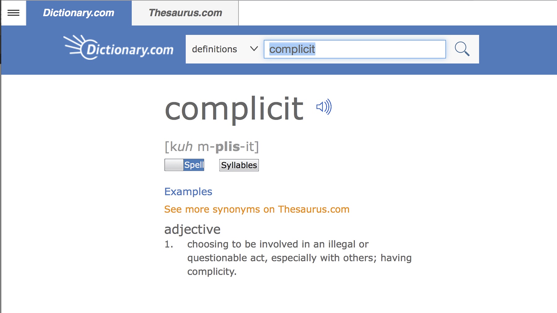 ‘Complicit’ Is The Word Of The Year In 2017, Dictionary.com Says – WABE