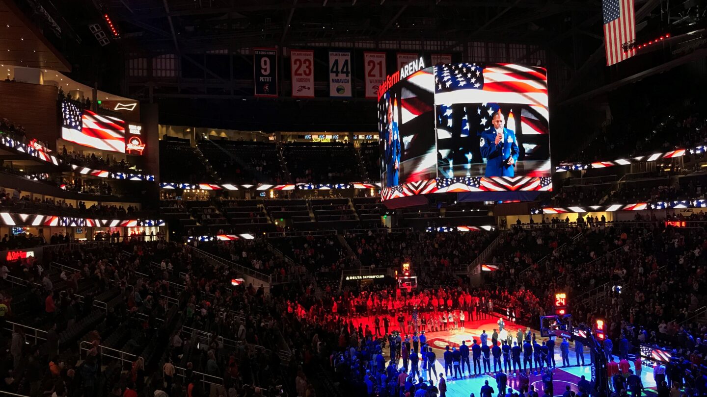 On The Front Row: Military Members, Veterans Catch Hawks In Prime Seats ...