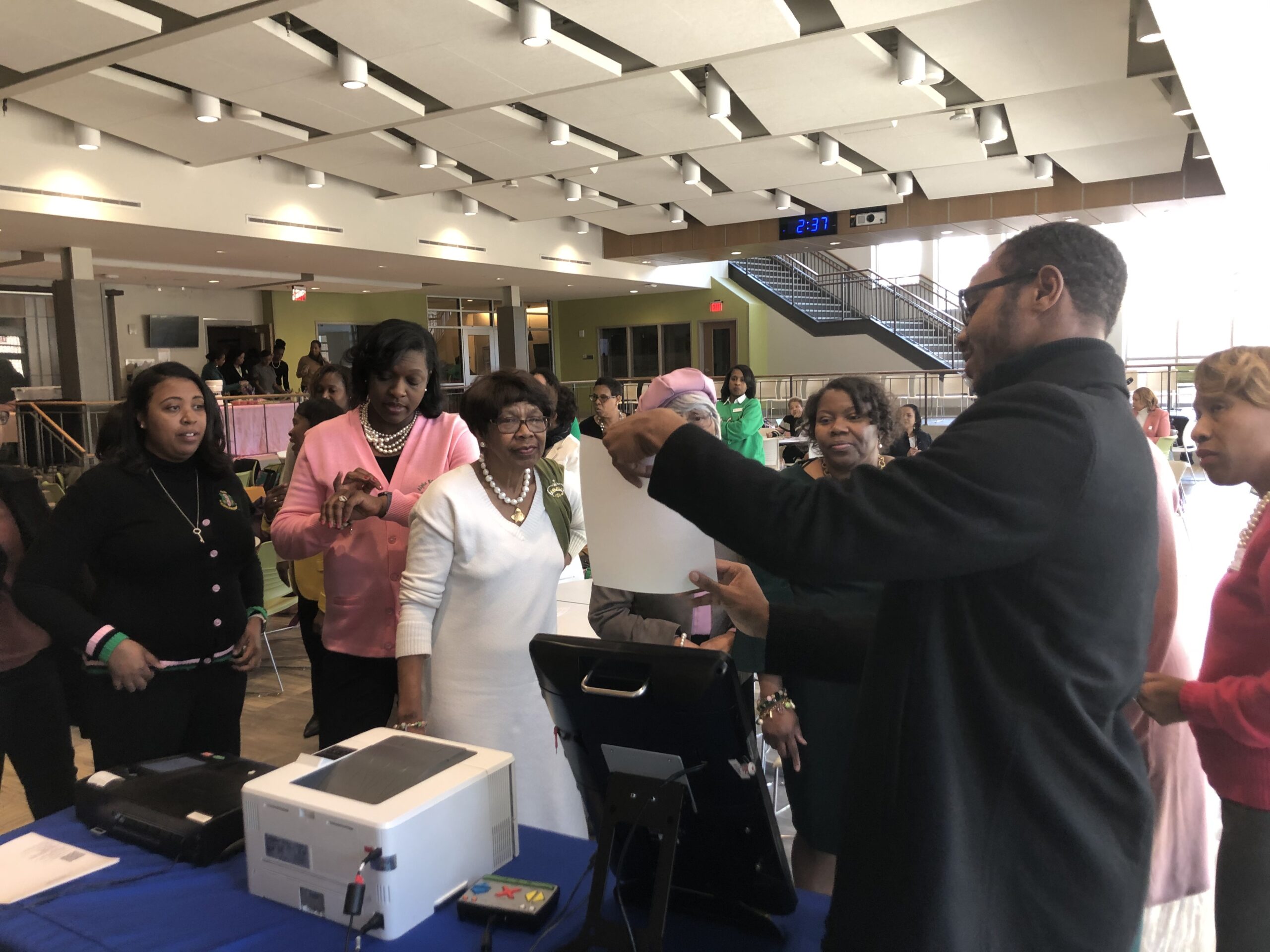 Learning To Use New Ga. Voting Machines, Women Prepare For Their ...