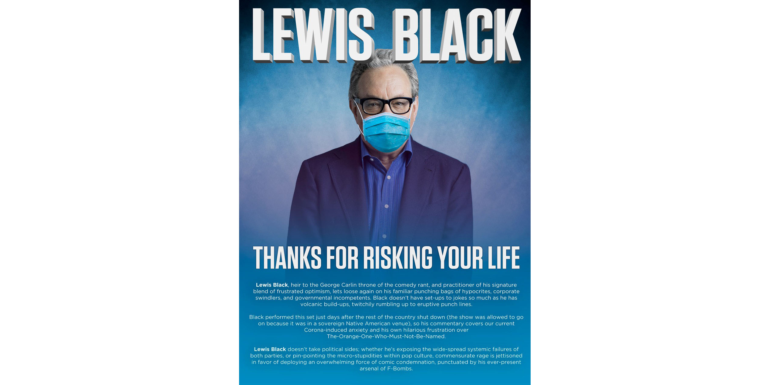 Filmed Pre-Pandemic, Lewis Black’s New Stand-Up Special Gets Released ...