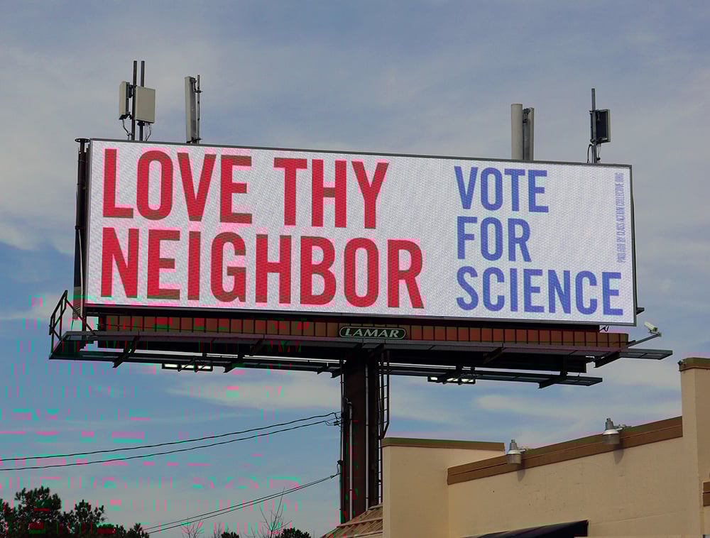 Vote For Science Billboards Appeal To Faith-Based Voters This Election ...