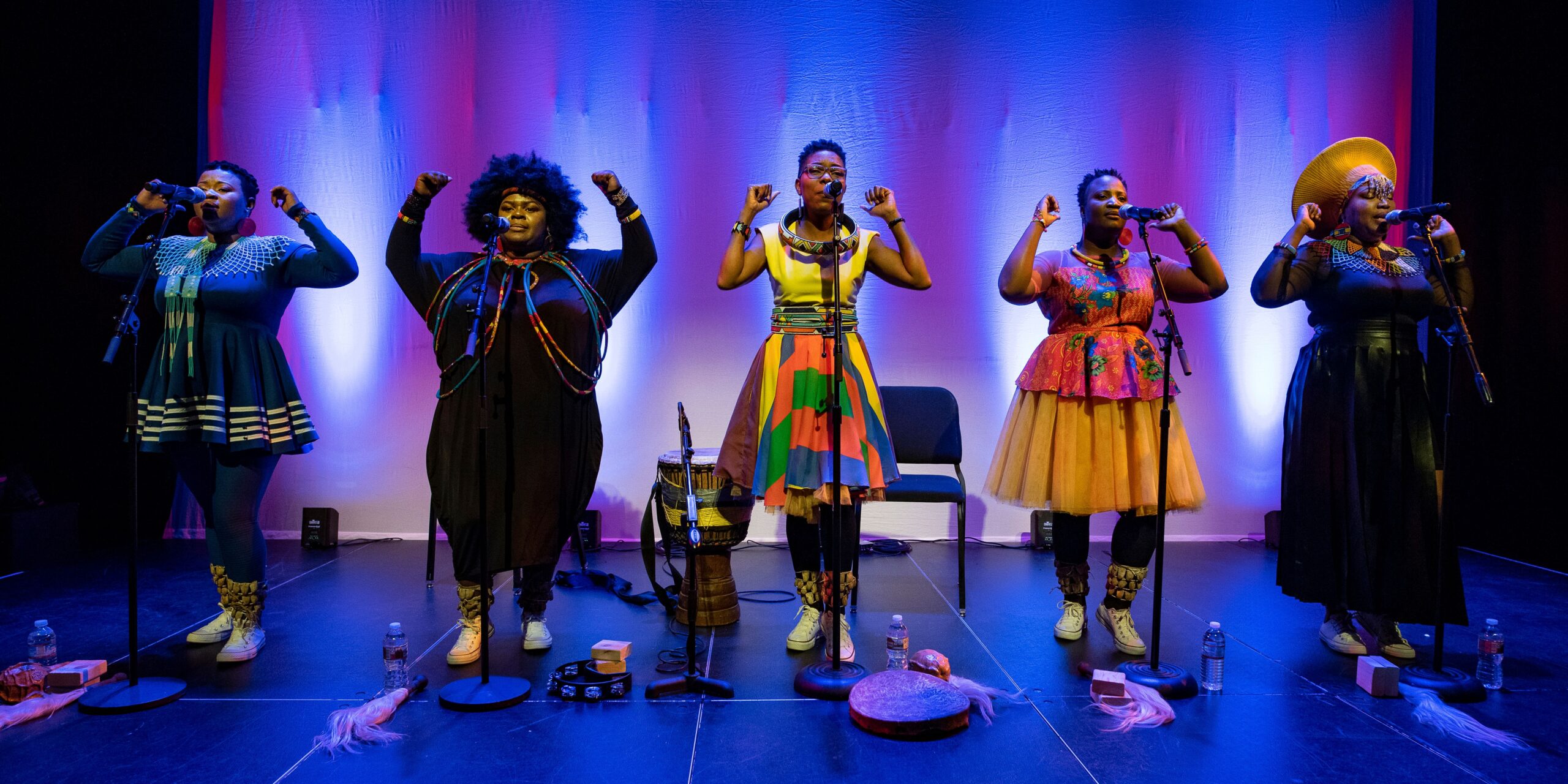 Zimbabwean female quintet Nobuntu performs traditional songs at Rialto ...