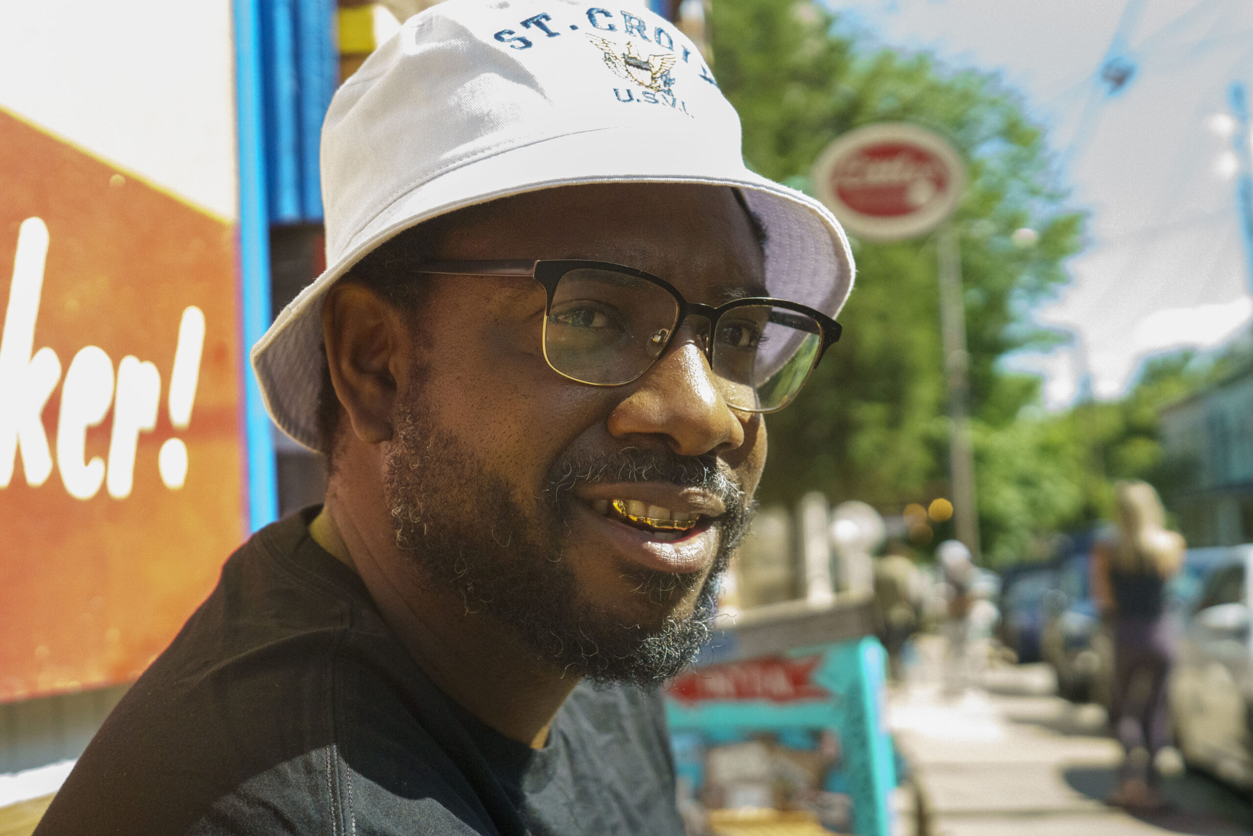 Artist Sean Fahie uses graphic design, watercolor and acrylic paint to ...