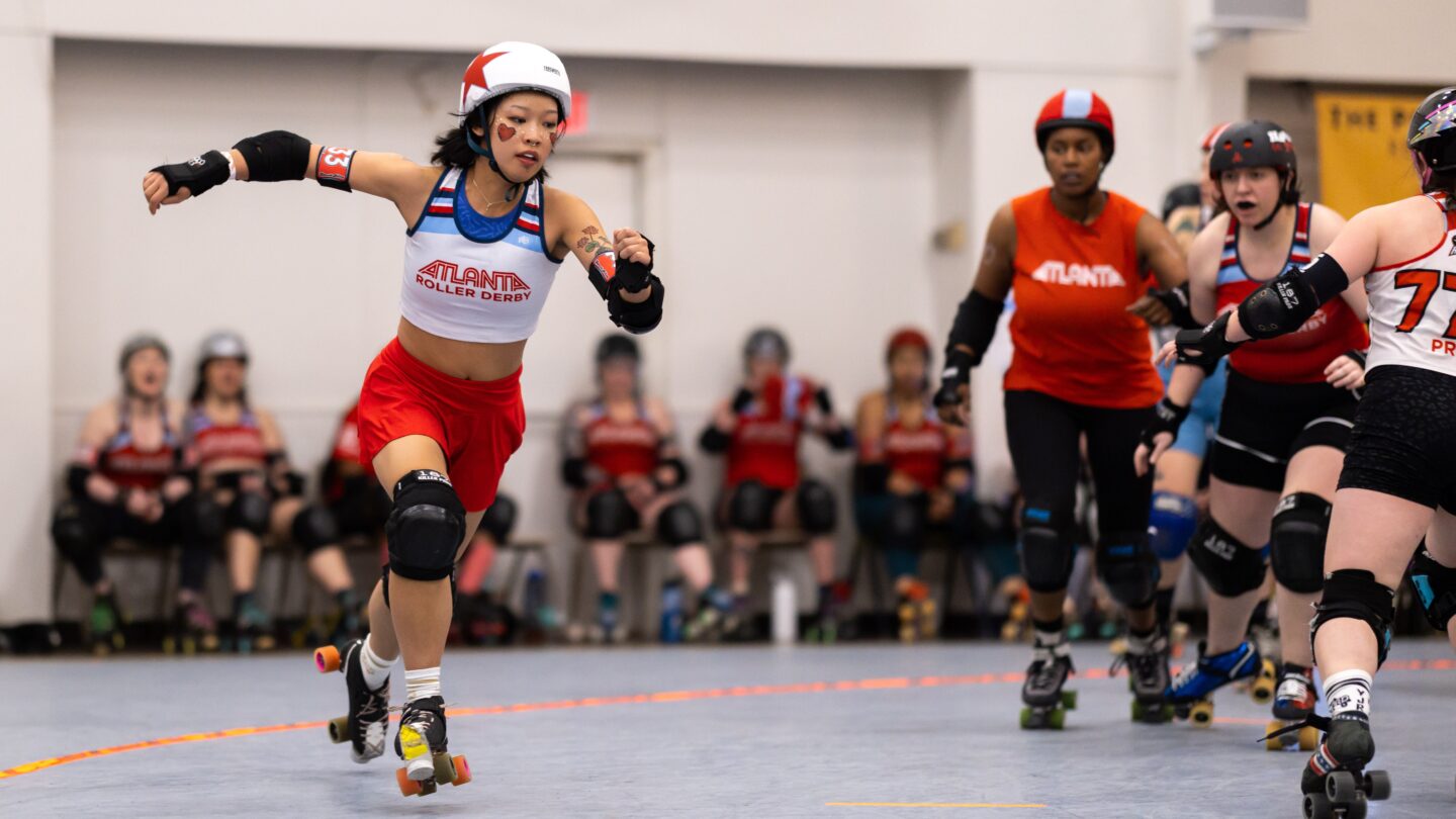 Atlanta hosts Roller Derby bout at the Yaarab Shrine Center Auditorium ...