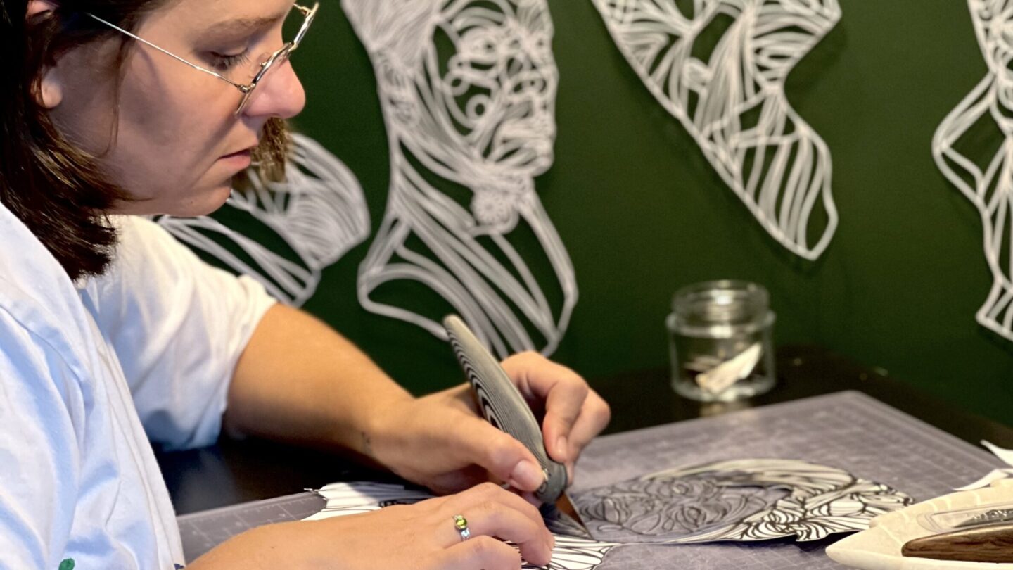 Atlanta-based paper artist Alex Wolf plays with light and space to ...