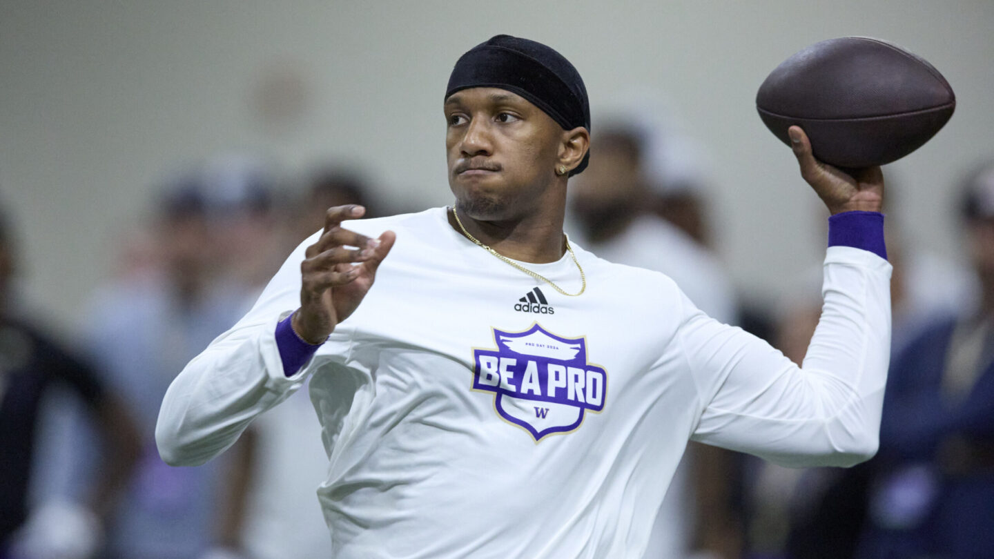 Atlanta Falcons provide an NFL draft surprise by taking Washington QB Michael Penix Jr. with No ...