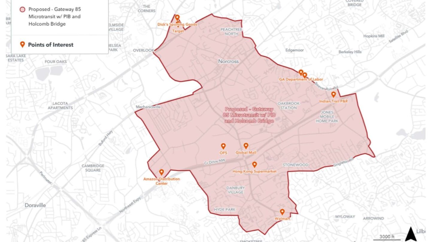 Gwinnett, Norcross to partner for $1.3M microtransit pilot – WABE