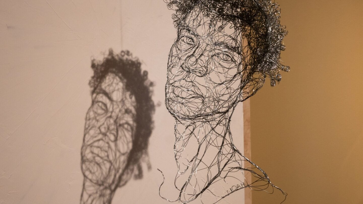 Sculptor Noah James Saunders casts light and shadow in first solo ...